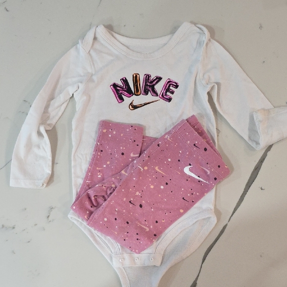 Nike | Matching Sets | Nike White And Pink Baby Outfit | Poshmark